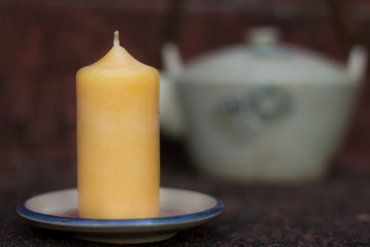 Wide 5 Inch Pillar Candles | Handmade Canadian Beeswax Candles ...